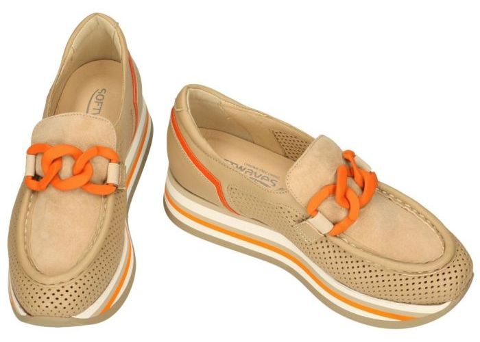 Softwaves 7.78.56 ballerina's & mocassins beige - schoenen | Schoenen Karo