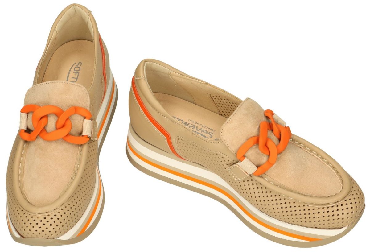 Softwaves 7.78.56 ballerina's & mocassins beige - schoenen | Schoenen Karo